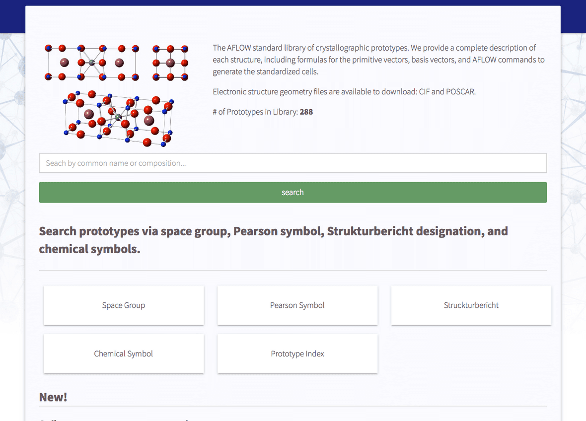 Eric Gossett - Library of Crystallographic Prototypes | Eric Gossett